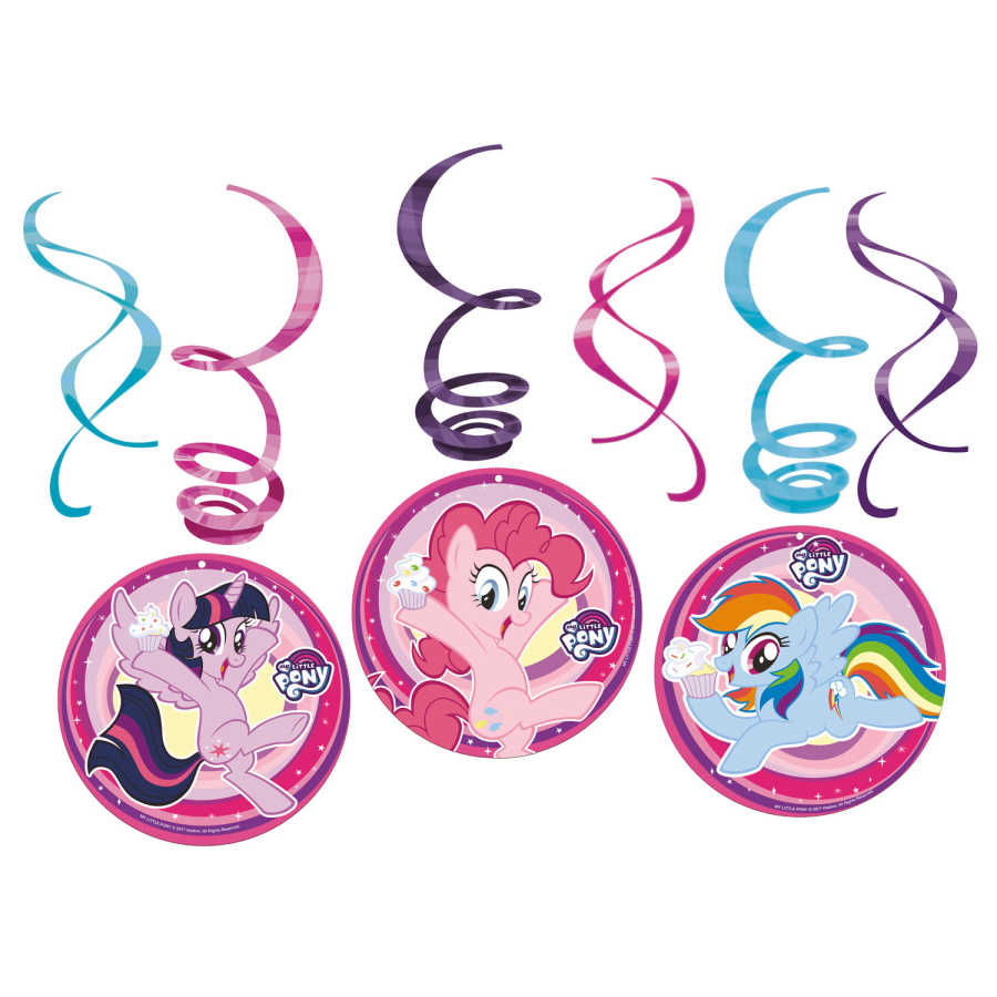 My Little Pony Dalgalı Süs 6 Adet My Little Pony AMSCAN